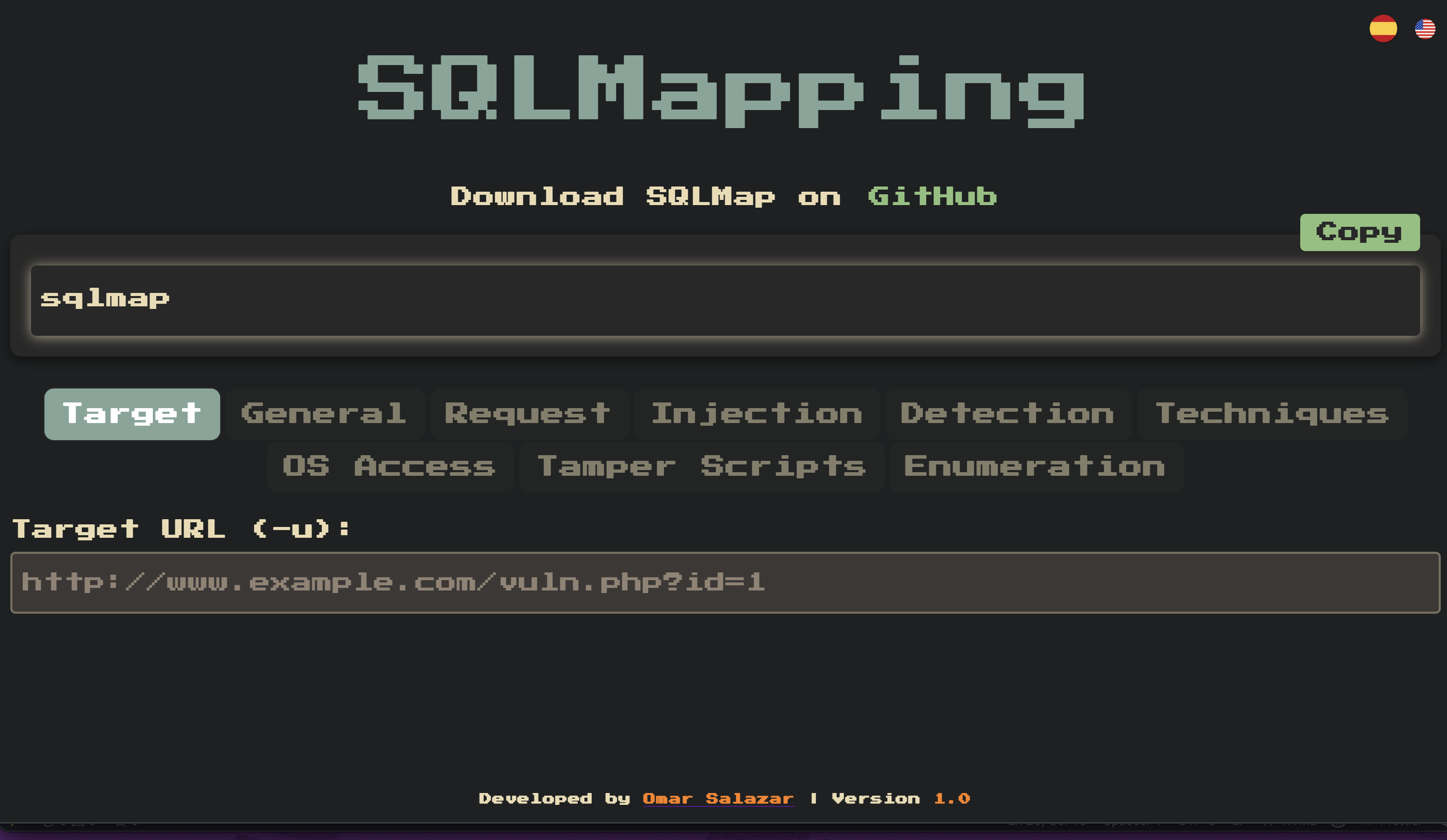 SQLMapping | SQLMap Command Generator